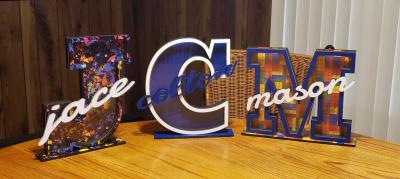 Letter Banks – Big Blue Laser Designs